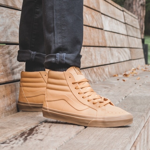 Vans | Shoes | Vans Sk8hi Reissue Vansbuck Light Gum Mono | Poshmark